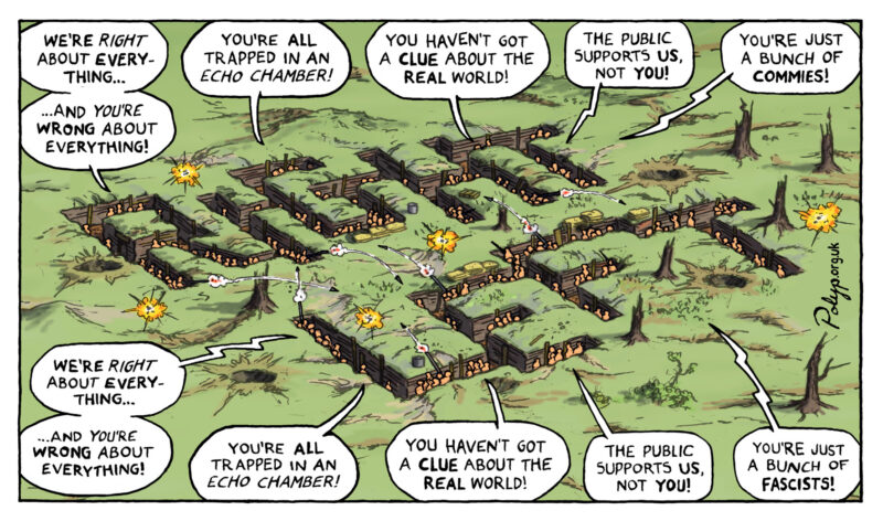 Cartoon of the week: The impasse of the culture wars - The Freethinker