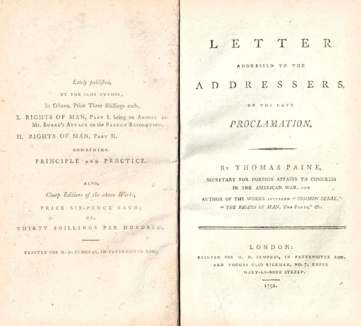 Books from Bob’s Library #2: Thomas Paine’s ‘Rights of Man’ - The ...